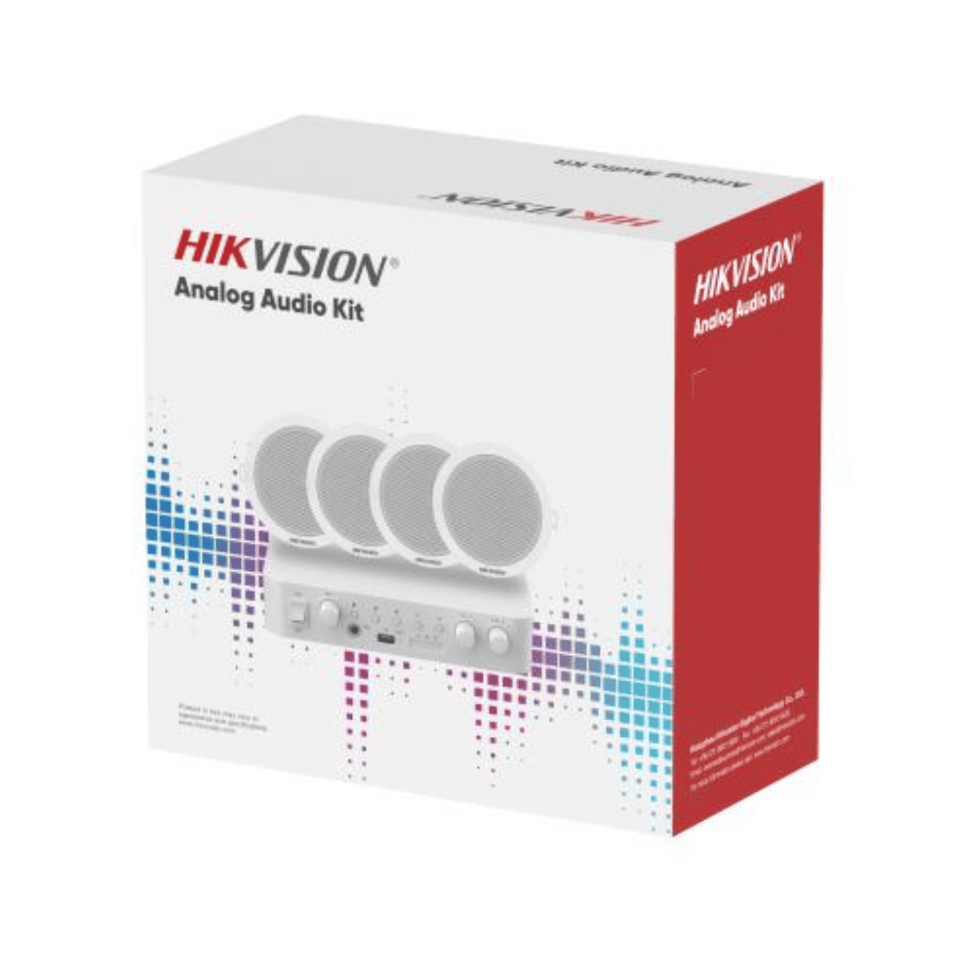 HIKVISION Analog Audio Kit with 60W Analog Amplifier and 4* 6W Ceiling ...